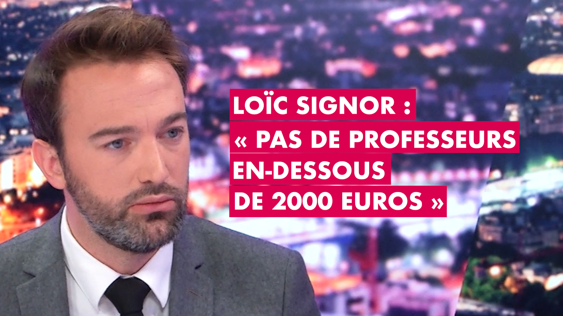 Loïc Signor : "pas de professeurs en-dessous de 2000 euros" - SQOOL TV