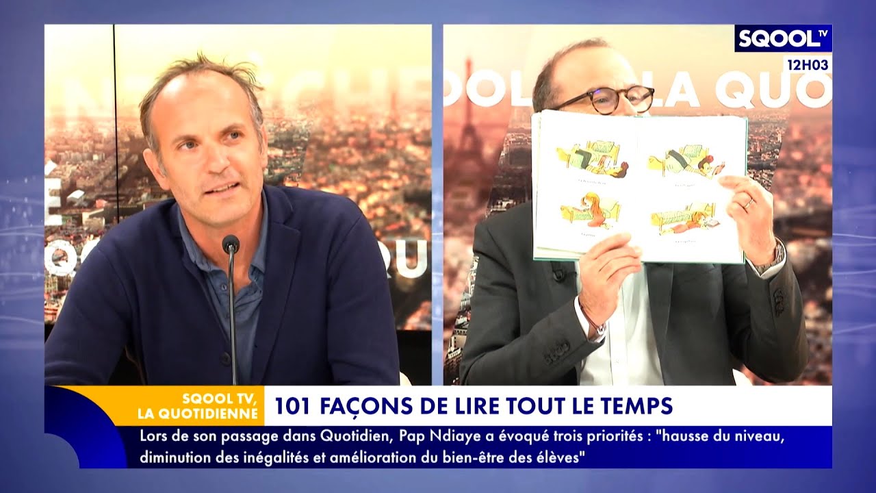 La Quotidienne (14/11/2022) - 101 façons de lire tout le temps - SQOOL TV La Quotidienne (14/11/2022) - 101 façons de lire tout le temps - SQOOL TV